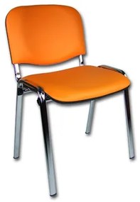 Konferenční židle ISO eko-kůže CHROM Latté  D11 EKO