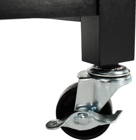 Servírovací vozík, přírodní/černá, ARETE