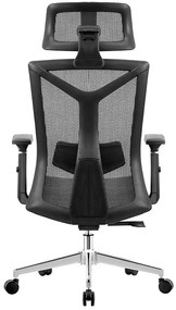 Kancelářská ergonomická židle Neoseat MARCO — látka, černá, nosnost 150 kg