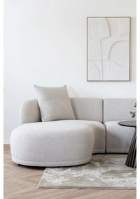 House Nordic Rohová pohovka KINGSTON béžová s lenoškou vlevo 256 cm