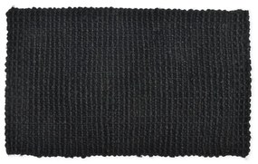 Jutová rohožka Woven Black 80x50 cm Garden Trading