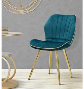 Designová jídelní židle Dandelion II petrolejová
