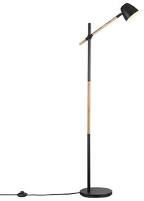 Nordlux Theo  , stojací lampa kov, dřevo Varianta: černá