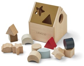 LIEWOOD Dřevěná vkládací kostka Ludwig Puzzle Multi Mix, multi barva, dřevo