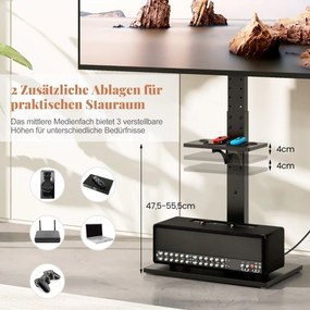 Costway Televizní stojan pro 32-70 palcové ploché a zakřivené televizory až
