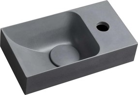 Sapho Small - Umývátko, 31x17 cm, bez přepadu, otvor pro baterii vpravo, šedá PK30517