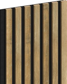 Mexen Lam-F, akustické stěnové lamely 275 × 31,5 cm, filc 6 mm, dub medový, S105-275317-2812-066