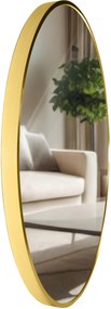 Nástěnné zrcadlo Elsie L 323825 - 60x60 cm - Zlatá lesk
