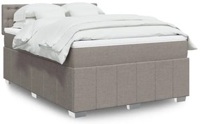 Box spring postel s matrací taupe 140x200 cm textil 3289409