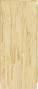 vidaXL Odkládací skříňky 3 ks masivní borové dřevo [3094812] Barva: Černá