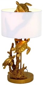 Stolní lampa - Želví gang zlatá bílá