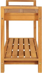 Lavice 120 cm masivní teakové dřevo 325276