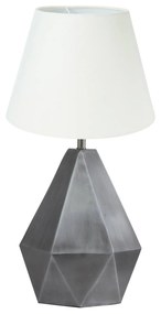 PR Home Trinity stolní lampa Ø25cm stříbrná/bílá