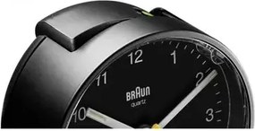 Braun BC01 černá / Klasický budík / 1x AA baterie