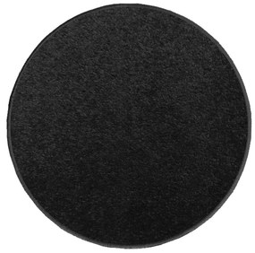 Vopi koberce Eton 78 černý koberec kulatý - 57x57 (průměr) kruh cm