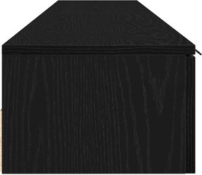 Nástěnná skříň 2 ks Černý dub 102 x 30 x 20 cm Kompozitní dřevo 3333075
