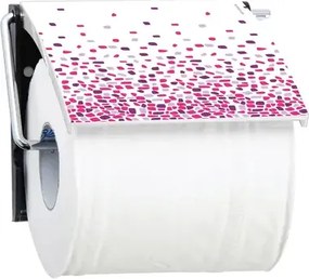 MSV Držák na toaletní papír BREST růžový / Ocel, polystyren / 12x13,5x