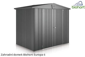 Biohort Zahradní domek EUROPA 6 Barva: tmavě šedá metalíza