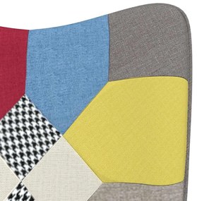 vidaXL Marketos Houpací křeslo patchwork textil