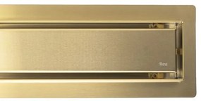 Rea Neox Pro, odtokový žlab 90 cm, zlatá matná, REA-G2704