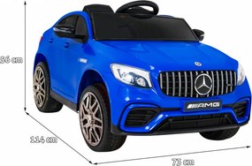 Ramiz Elektrické autíčko Mercedes Benz GLC63S SUV pro děti modré + dálkové ovládání