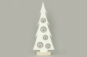 Autronic Stromeček, vánoční kovová dekorace s plastovými koulemi AN127
