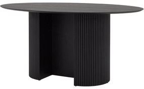 TENZO Oválný jídelní stůl ROD 160x110cm černý 9003709916