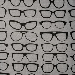 SCANquilt povlak SMART brýle šedočerná 45 x 45 cm