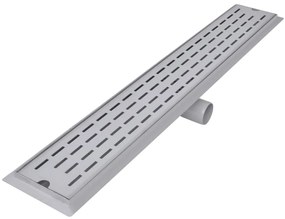 vidaXL Marketos Rovný sprchový odtokový žlab 2 ks linky 830x140mm nerezová ocel