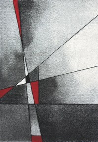 Medipa (Merinos), Kusový koberec Brilliance 21807 grey-red, 200x290, šedá, kancelář