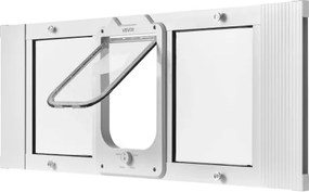 Dvířka pro kočky do okna, Nastavitelná na šířku okna 889–1016 mm VEVOR