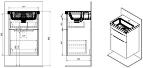Sapho Sapho, Koupelnový set ELLA 50, 2x zásuvka, bílá, KSET-072