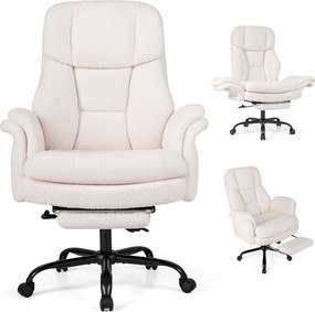 Costway Kancelářské křeslo ergonomické výškově nastavitelné manažerské křeslo