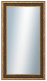 DANTIK - Zarámované zrcadlo - rozměr s rámem cca 50x90 cm z lišty KLASIK hnědá (3004)