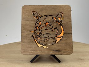 Li-Go "Akita  Inu" lampa 19x19cm provedení povrchu: dub