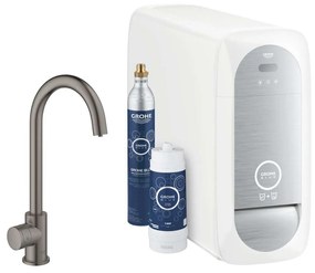 Grohe Blue Home - Dřezový ventil Mono Connected, s chladícím zařízením a filtrací, kartáčovaný Hard Graphite 31498AL1