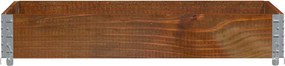 Zahradní truhlík hnědý 120 x 80 cm masivní borové dřevo 3295846