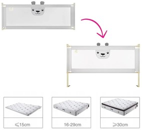 Zábrana na postel pro bezpečný společný spánek Šířka: 160 cm