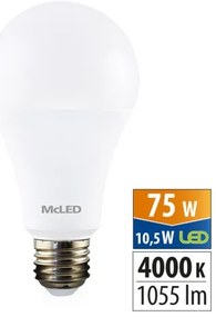LED žárovka E27 McLED 10,5W (75W) neutrální bílá (4000K) ML-321.099.87.0