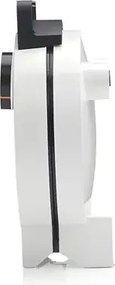 Trebs 13100 bílá / Vaflovač / 1000 W / 5 vaflí / tvar srdce