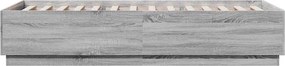 Rám postele šedý sonoma 100 x 200 cm kompozitní dřevo 3209721