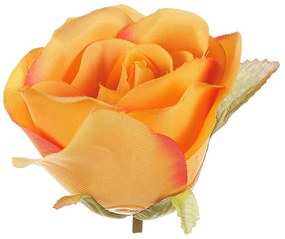 Růže, barva oranžová. Květina umělá vazbová. Cena za balení 12 kusů KN7024 ORA