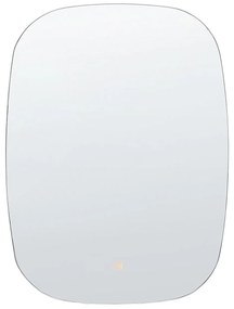 Oválné nástěnné LED zrcadlo ø 78 cm stříbrné BERGERAC Beliani