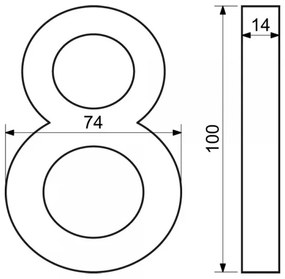 Domovní číslo "8", RN.100LV, strukturované