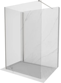 Mexen Kioto sprchová stěna Walk-in 135 x 80 cm, transparentní, kartáčovaný nikl - 800-135-212-97-00-080