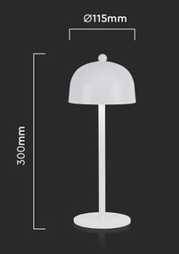 LED Solution Bílá LED stolní nabíjecí lampa 300mm 3W 7986