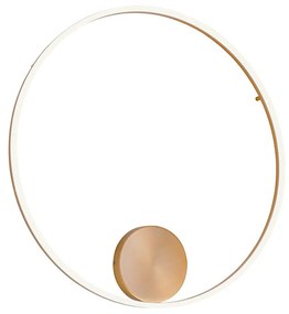 Redo 01-1909 nástěnné LED stmívatelné svítidlo Orbit bronz, 55W, 4000K, ø80cm