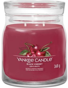 Yankee Candle vonná svíčka Signature ve skle střední Black Cherry, 368 g