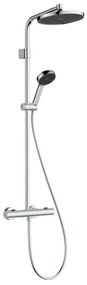 Hansgrohe Activera S - Sprchový set s termostatem, průměr 24 cm, 2 proudy, EcoSmart+, chrom 28083000