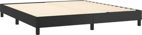 Box spring postel s matrací černá 160x200 cm umělá kůže 3141011